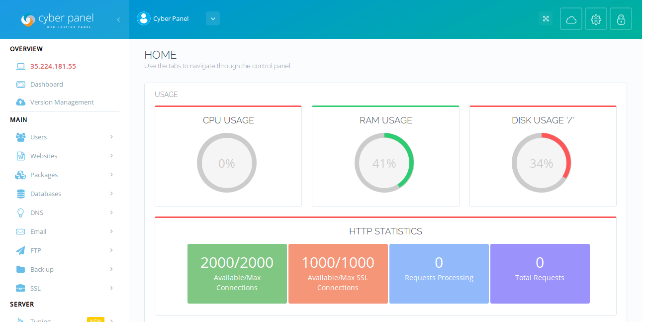 Installing CyberPanel - URL-GoSLiMS Installing CyberPanel - URL-GoSLiMS