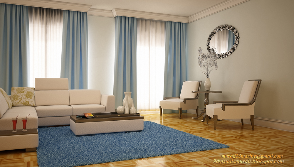 3D Visual Designs: Drawing Room