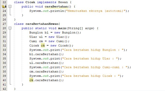Praktikum Pemrograman Berorientasi Objek (PBO) Modul 8 (Java)