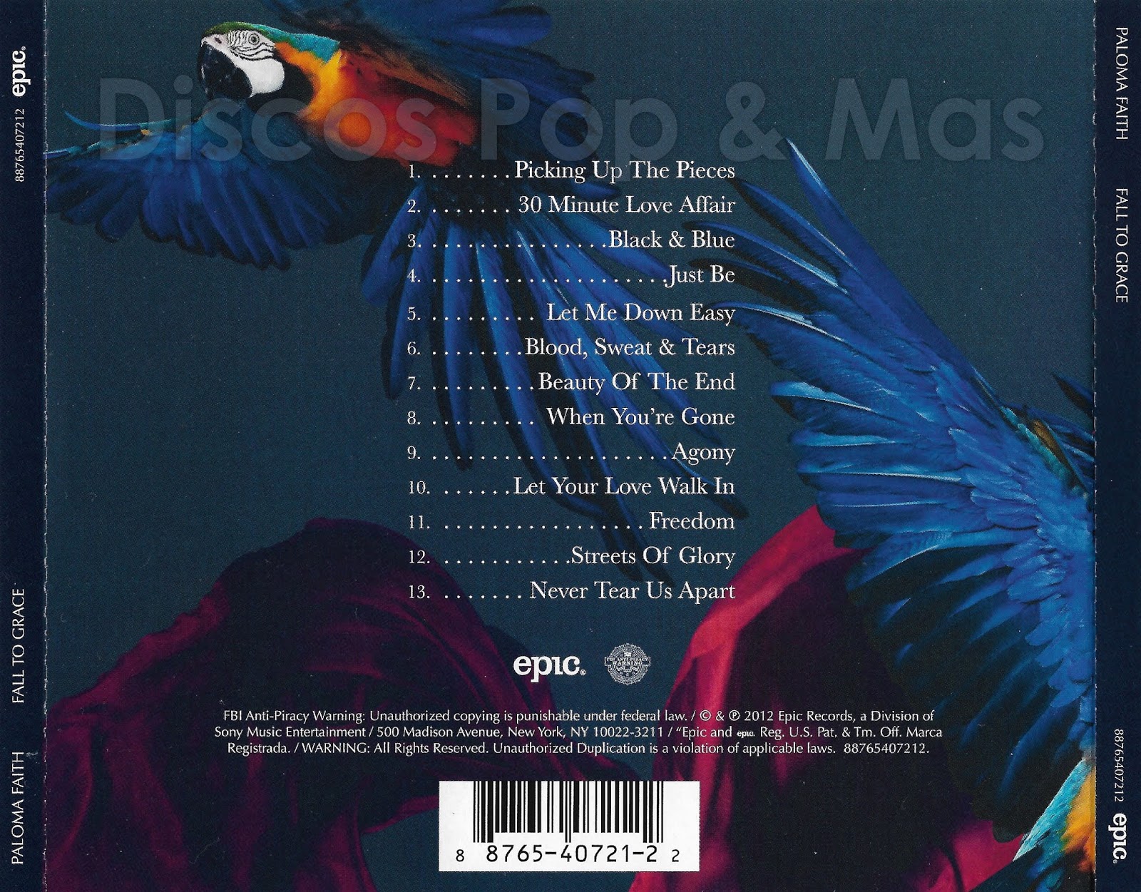 Discos Pop & Mas: Paloma Faith - Fall to Grace