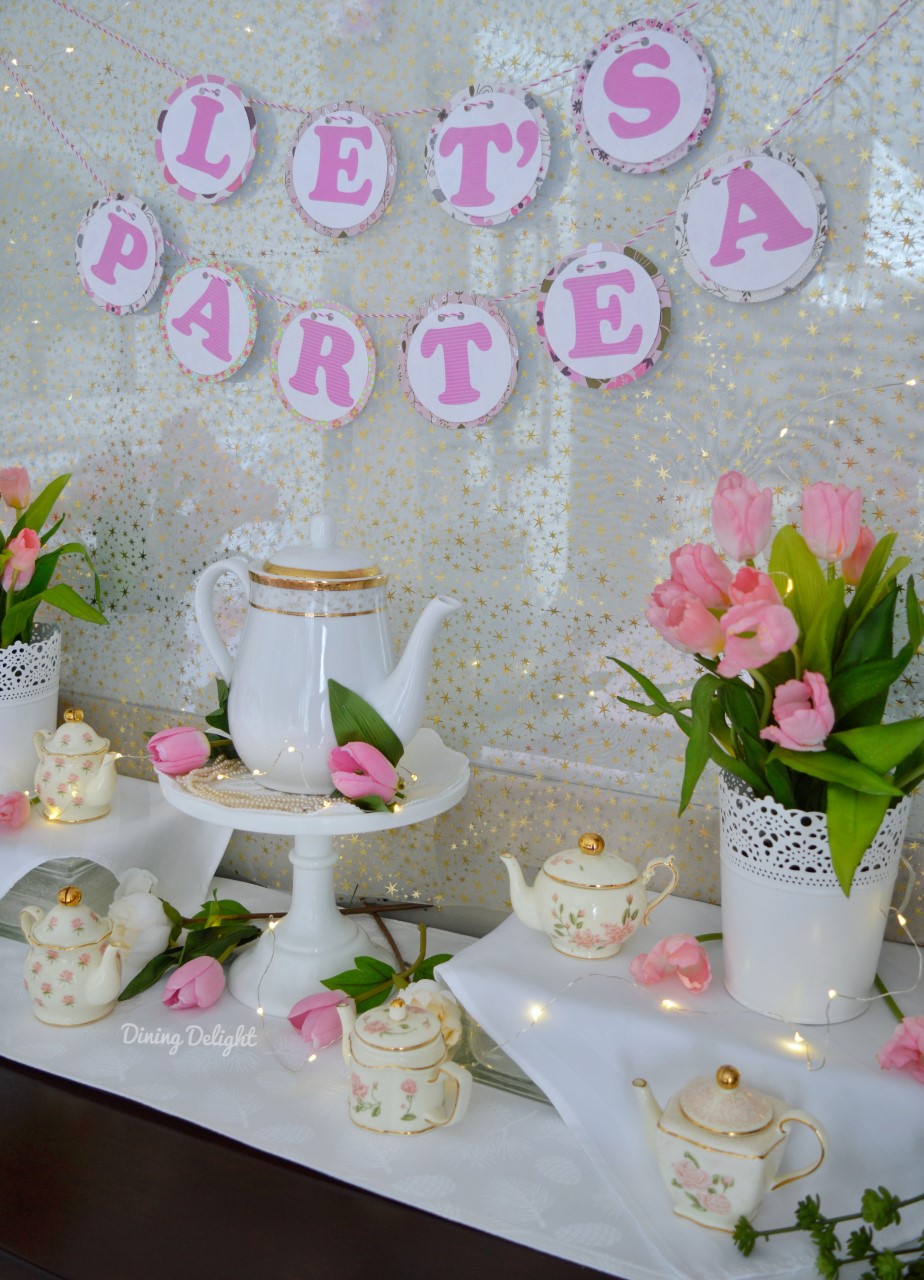 Dining Delight: Let's Partea! Garden Tea Party For 1st Birthday