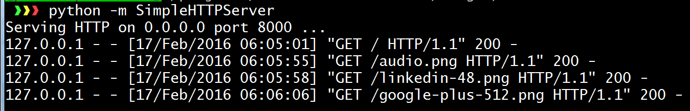 WhiteBoard Coder: Python SimpleHTTPServer for testing