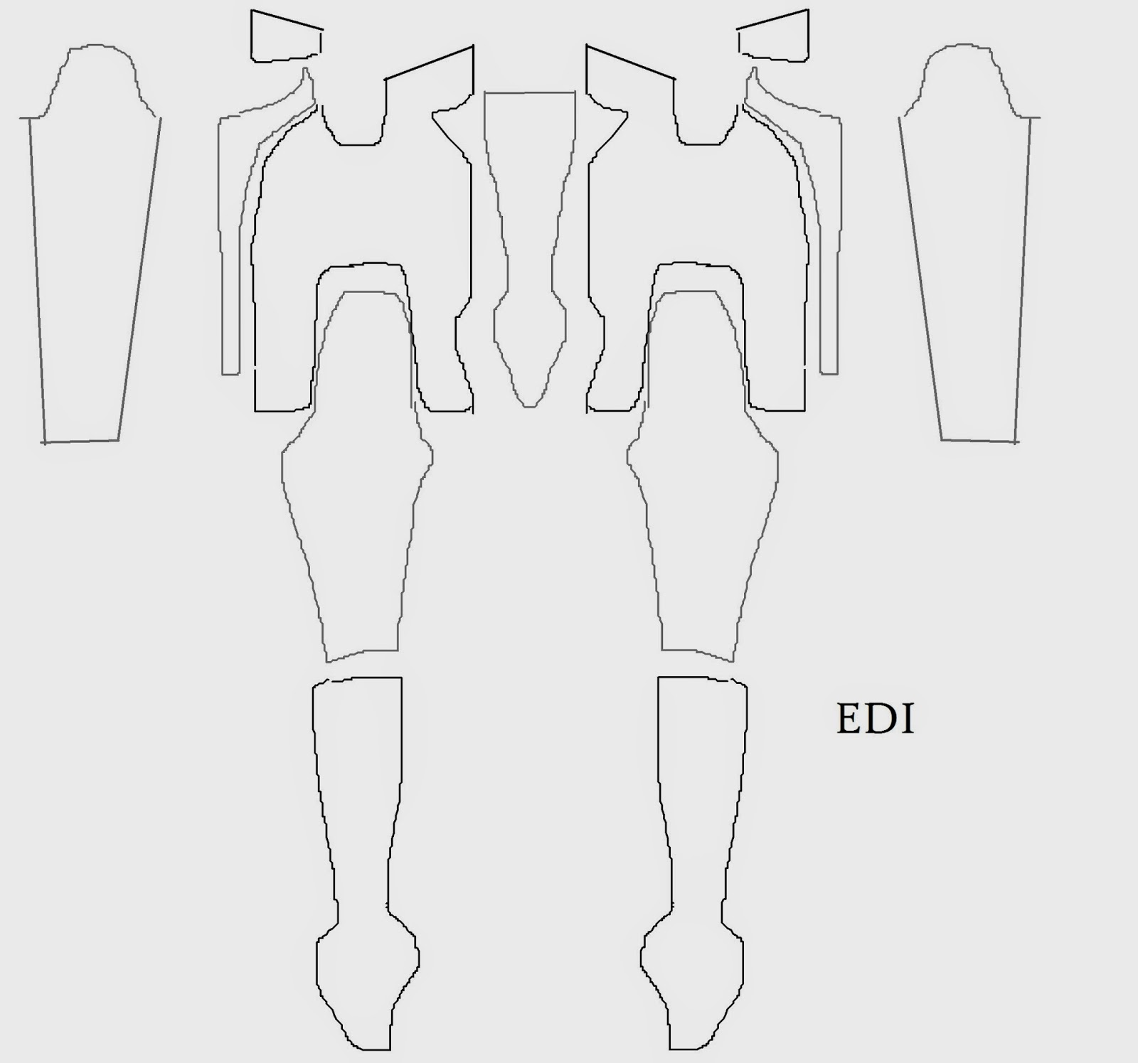 In a Time of Cosplay: Tutorial: Basic Bodysuit Planning