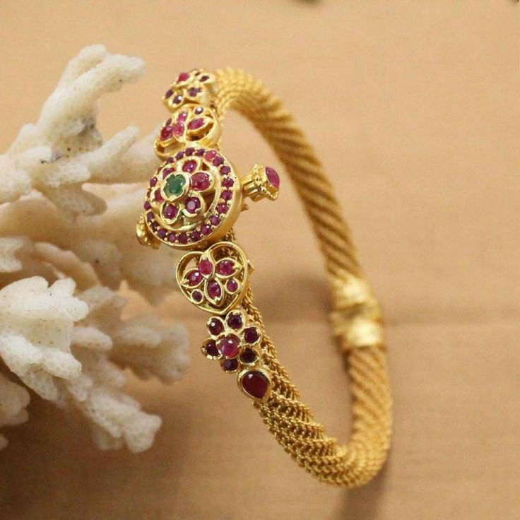 Golden screw bangles