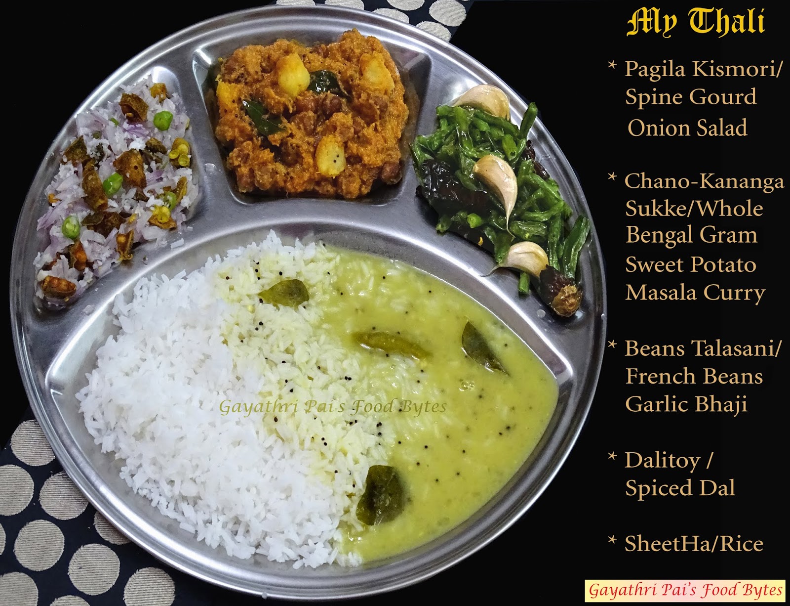 Gayathri Pai's Food Bytes: My Simple~Healthy Veg. Thali 147.