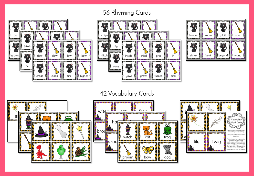 Happy Little Learners: Halloween Room on the Broom Literary and Math ...