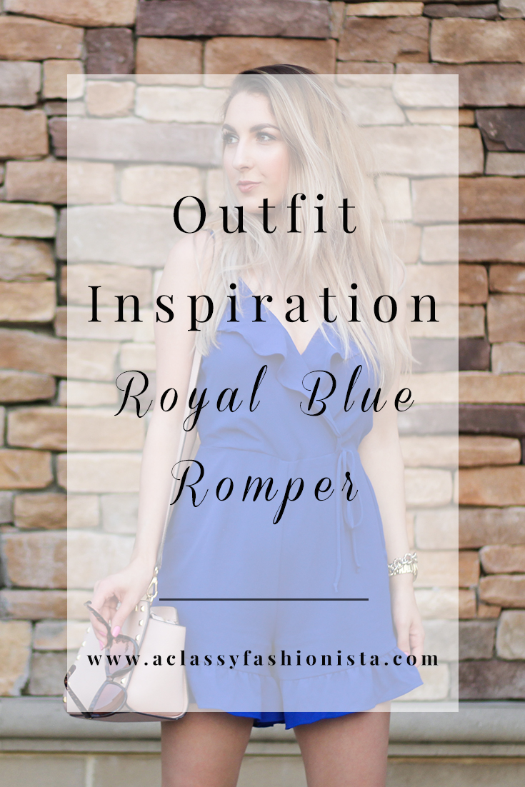 OUTFIT INSPIRATION // ROYAL BLUE ROMPER | A Classy Fashionista