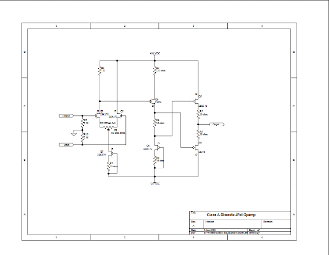 Class A JFET Opamp Circuit