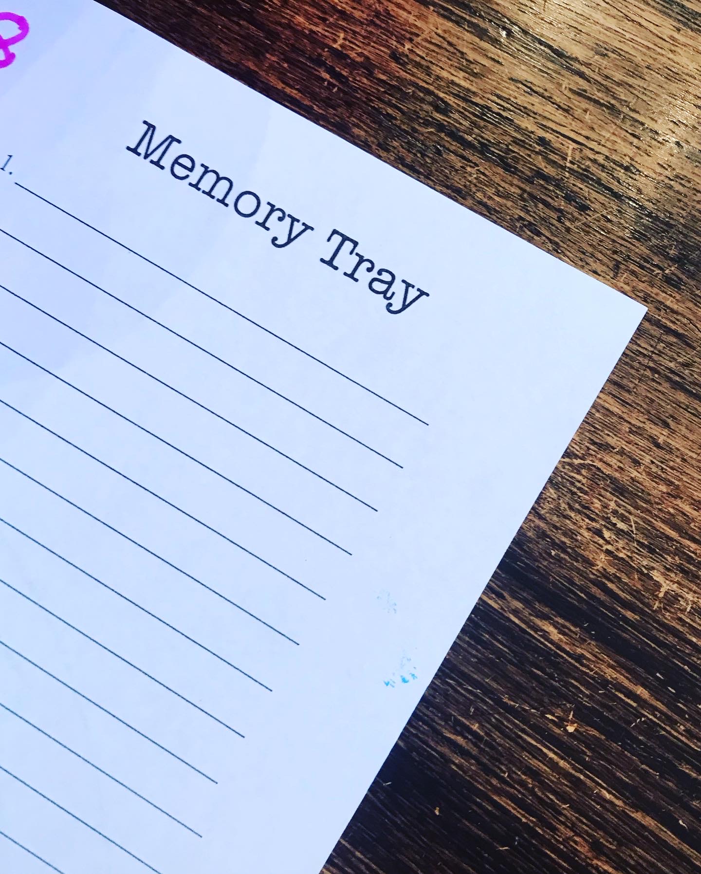 Lyndi's Projects: Memory Tray