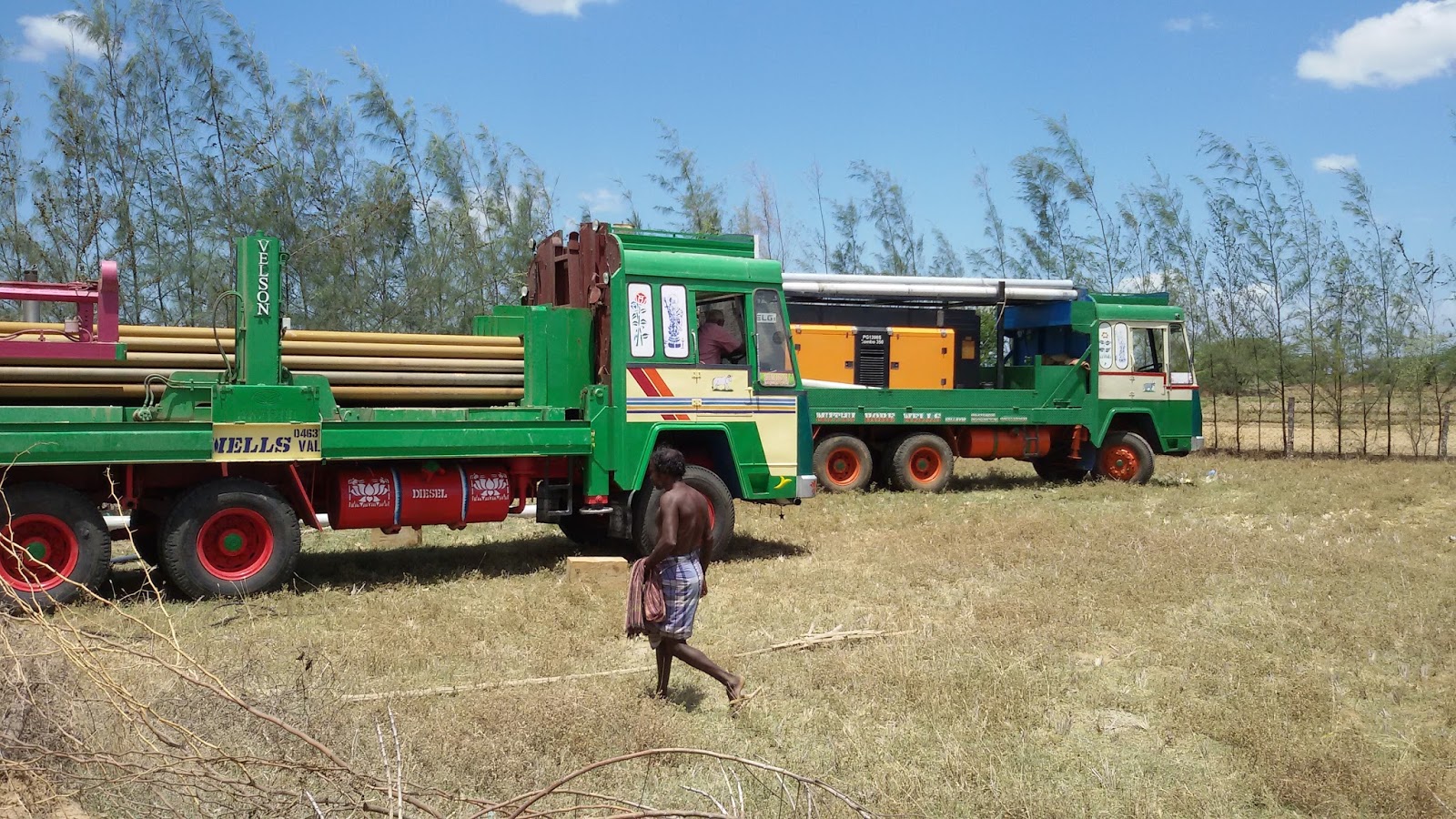 IT to Farming at Nachankulam: Finally a second bore in the farm