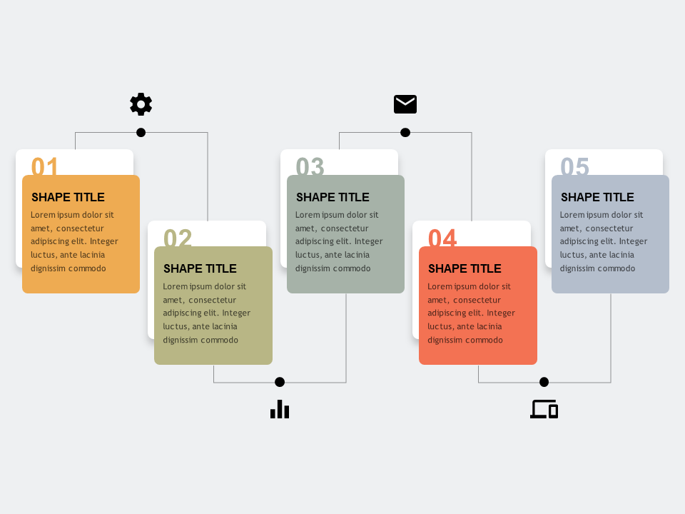 Contents Box Connected PowerPoint Templates - PowerPoint Free