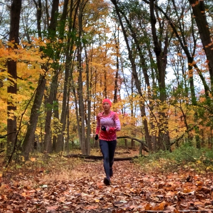Fall trail run