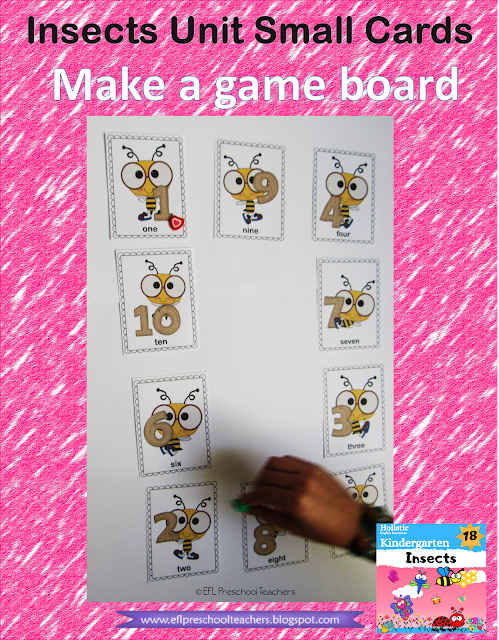 ESL/EFL Preschool Teachers: Insects small cards for teaching ...