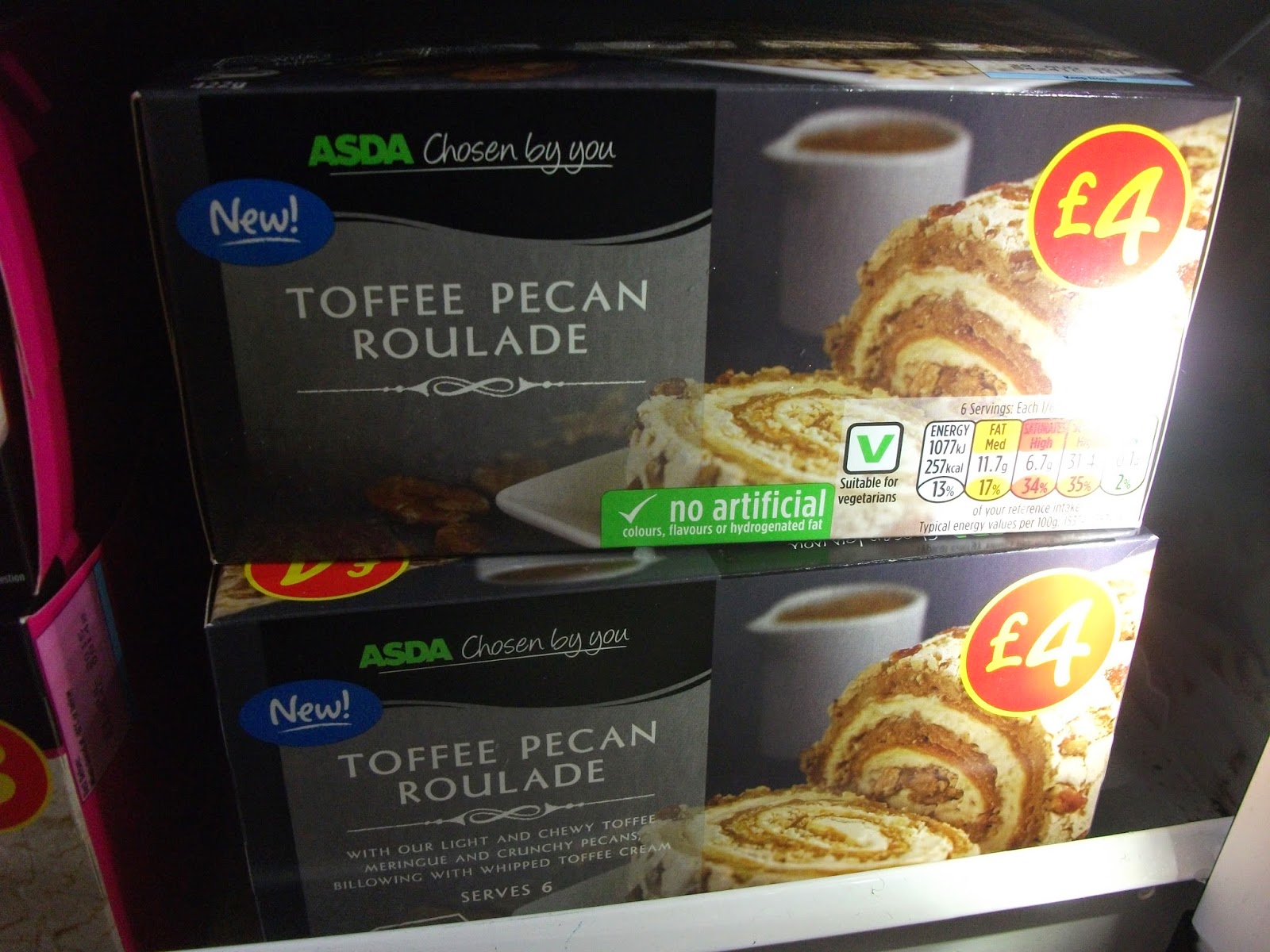 New at Asda! Dessert Hybrids, Cheesecakes, Gateaus, Pies, Ice Creams etc.