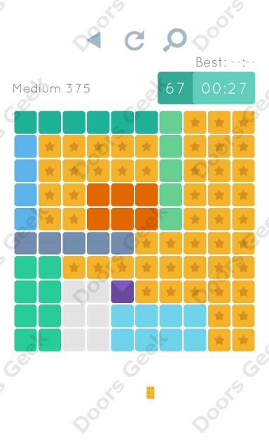 Blocks & Shapes [Medium] Level 375 Solution ~ Doors Geek