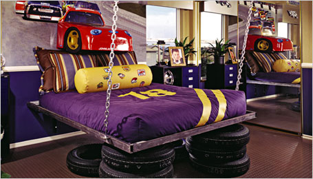 Race Car Bedroom Boy Decorating Idea
