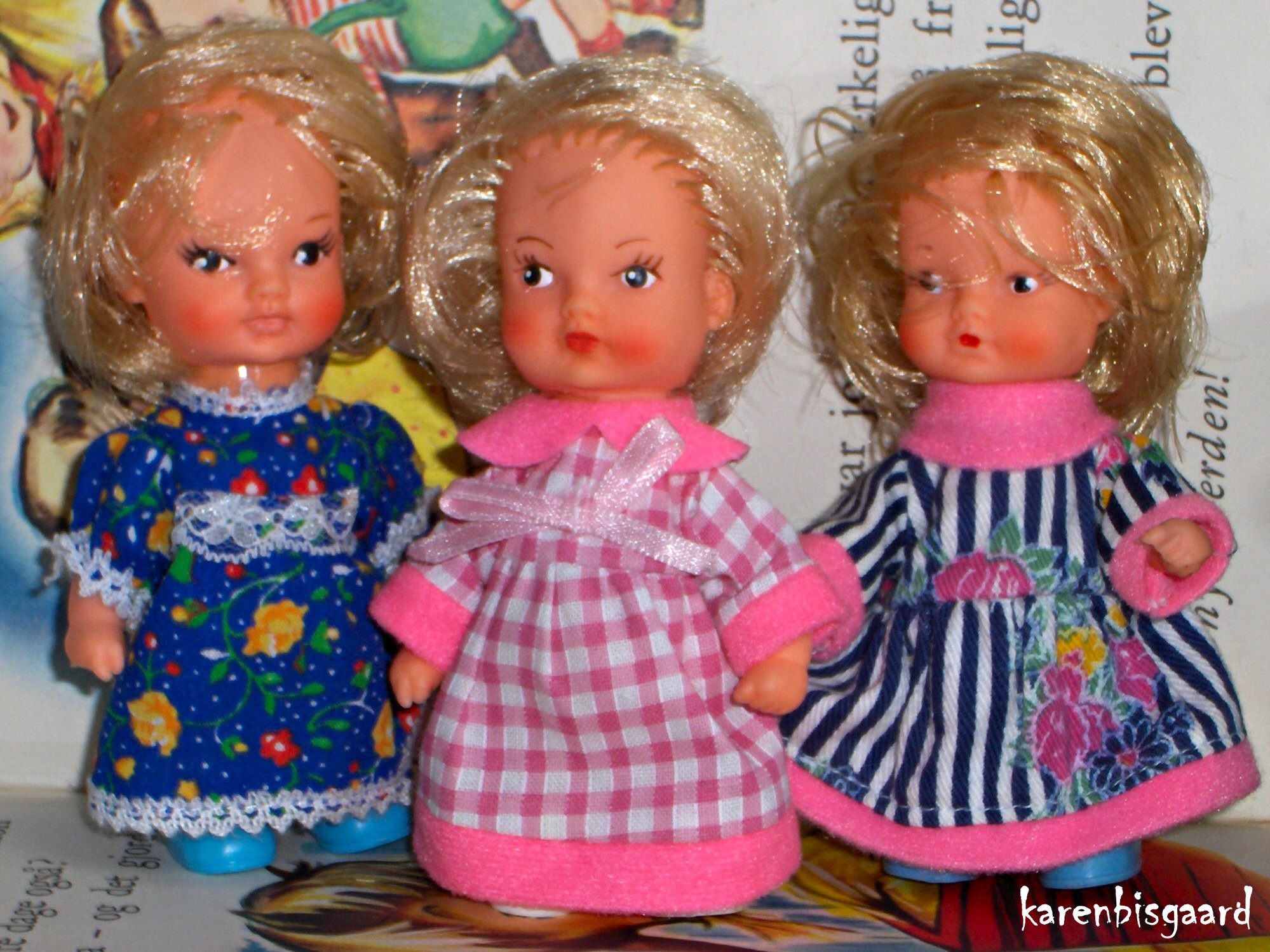 Karen`s Vintage Dolls Photography.: Ari dolls with hair 11 cm high ...