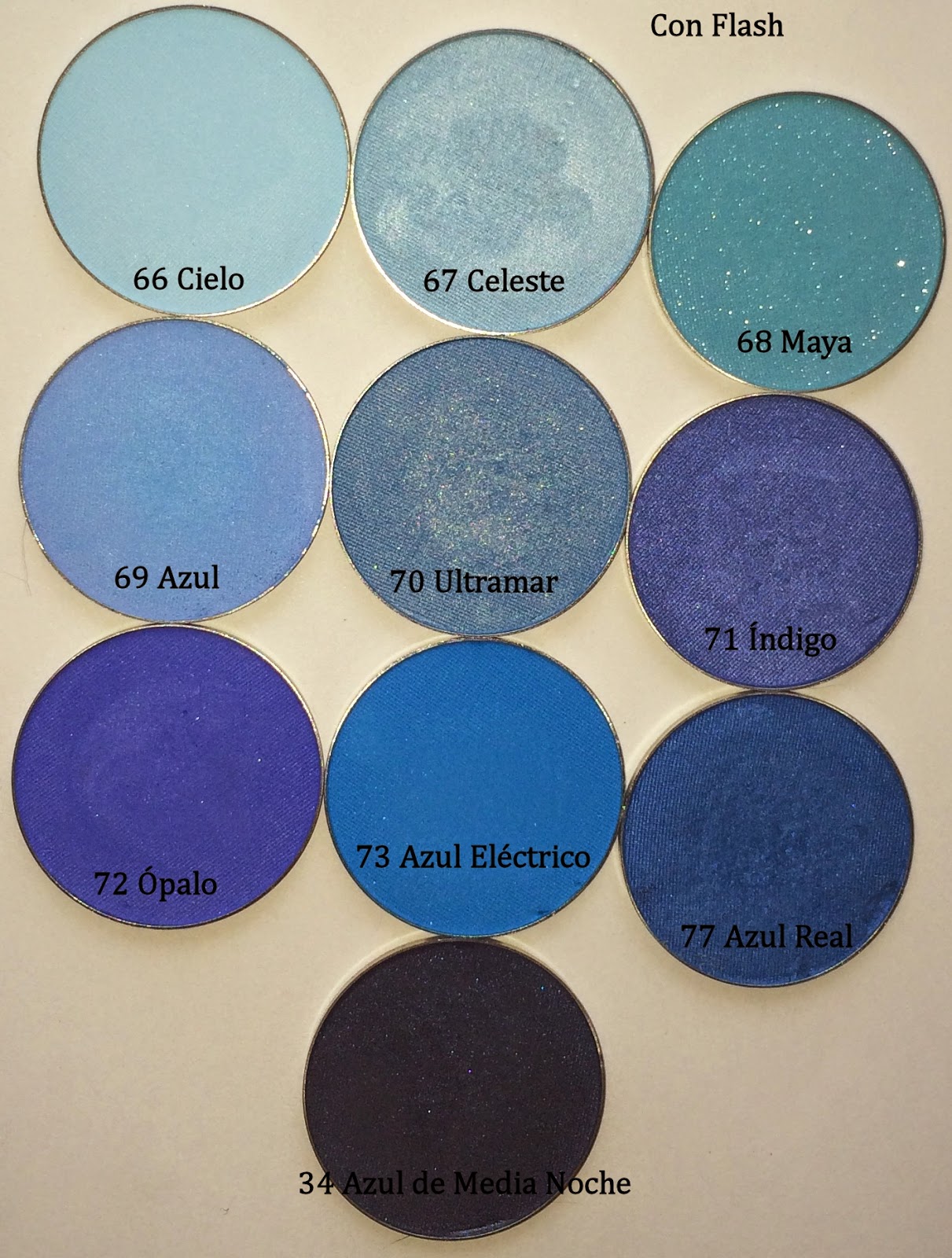 Maquillaje, reseñas y rants: Reseña de sombras individuales Bissú - Azules