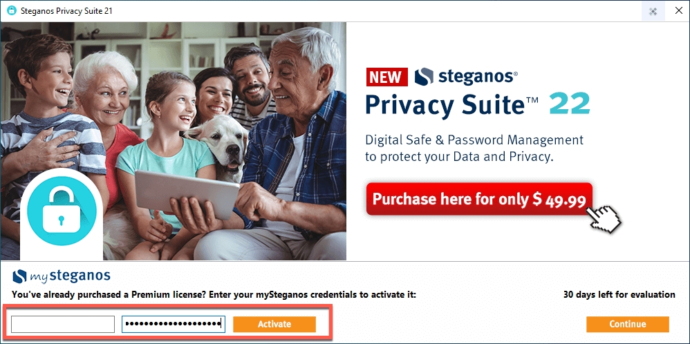 Steganos Privacy Suite 22 - 1 Yıl Ücretsiz Lisans