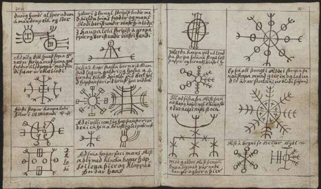 Panteón de Juda: Simbolos Galdrastafir (Mágicos de la antigua islandia)