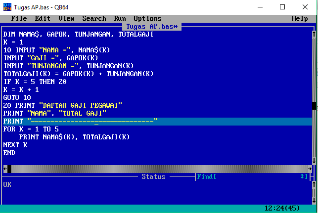 Green Programming: QBasic : Cara Membuat Program Looping