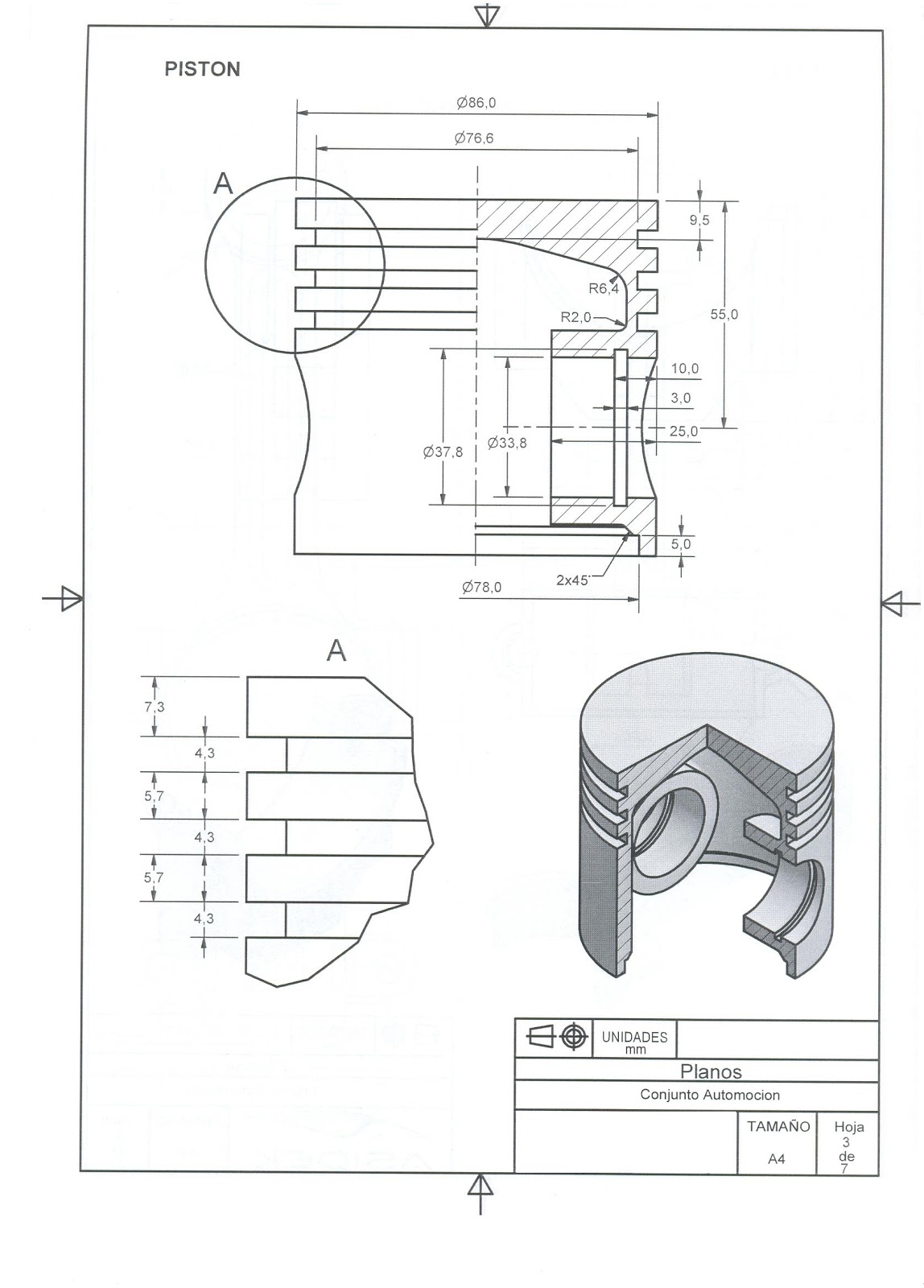 Catia e Inventor con Ciri: Motor 4 pistones y cigüeñal