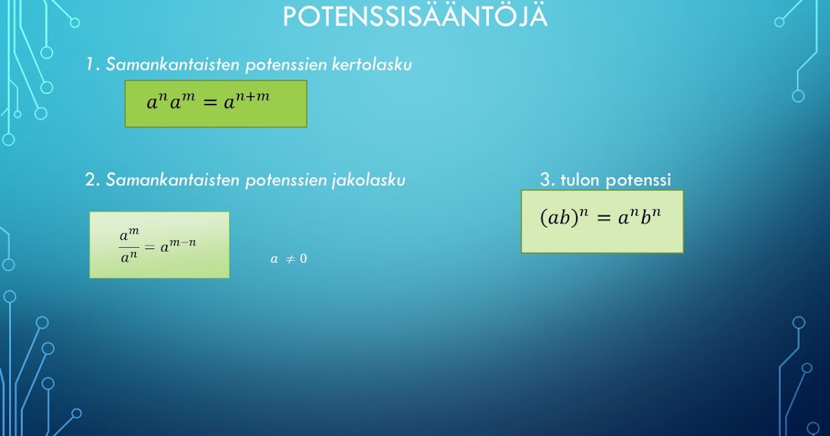 Matikkaa Ilmarisissa: X. Potenssi ja polynomi