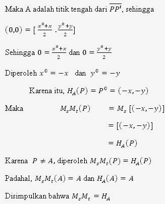 amiksyah: SETENGAH PUTARAN Geometri Transformasi