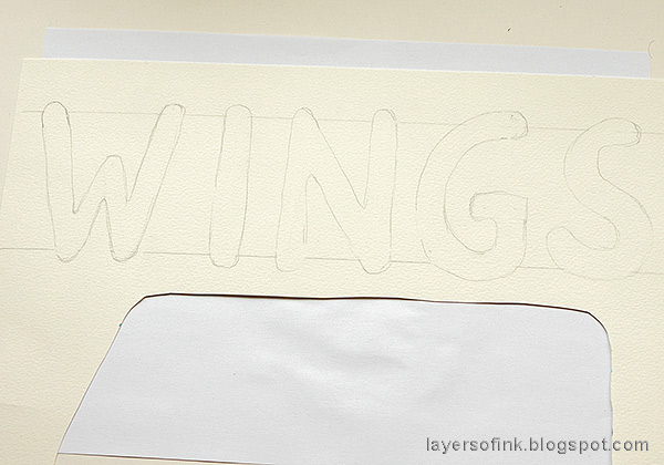 Layers of ink: Brave Wings Art Journal Page