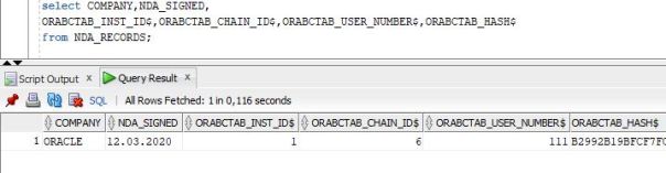 Blockchain tables in Oracle Database 20c | DB Exam Study
