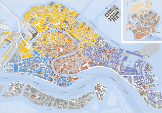 Map of Venice, Italy