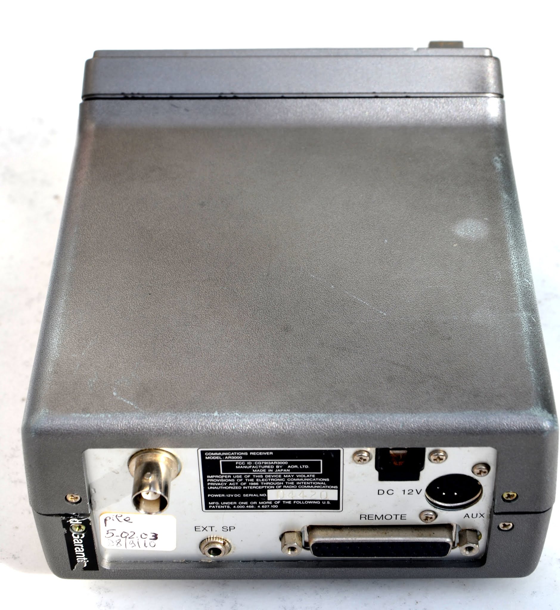 RadioCommunications: AR3000: Réparation