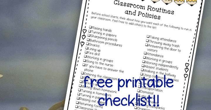 Teacher Neidinha Franca: Class Routines–a list of 40 things to consider