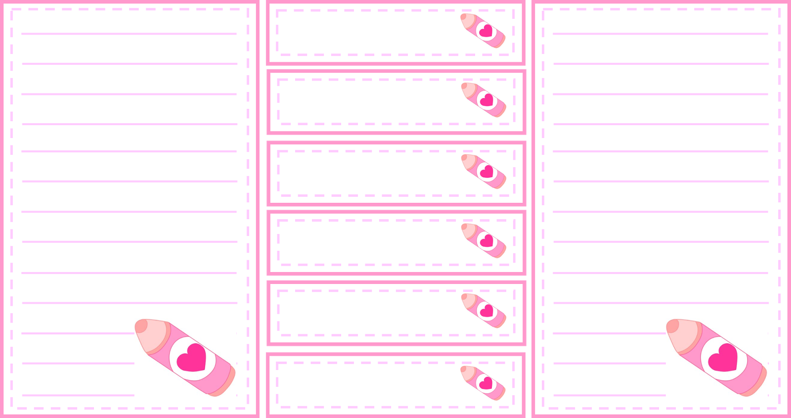 Moldes De Post-it Para Imprimir - RETOEDU