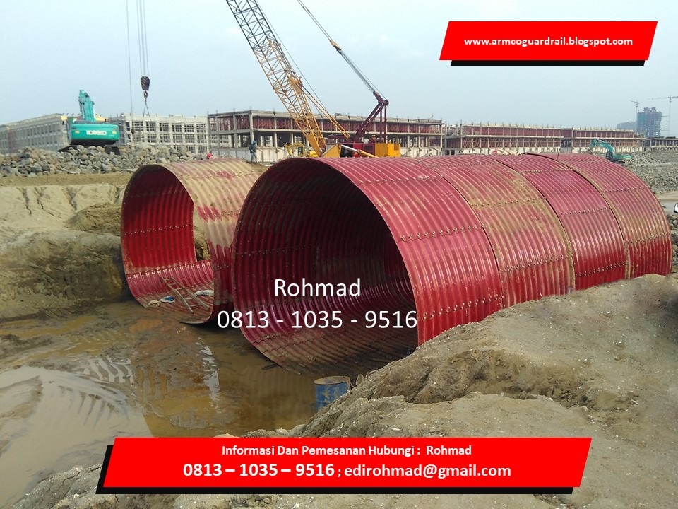 0813-1035-9516 Gorong-Gorong Baja Aramco Murah - Jual Armco Dan Guardrail