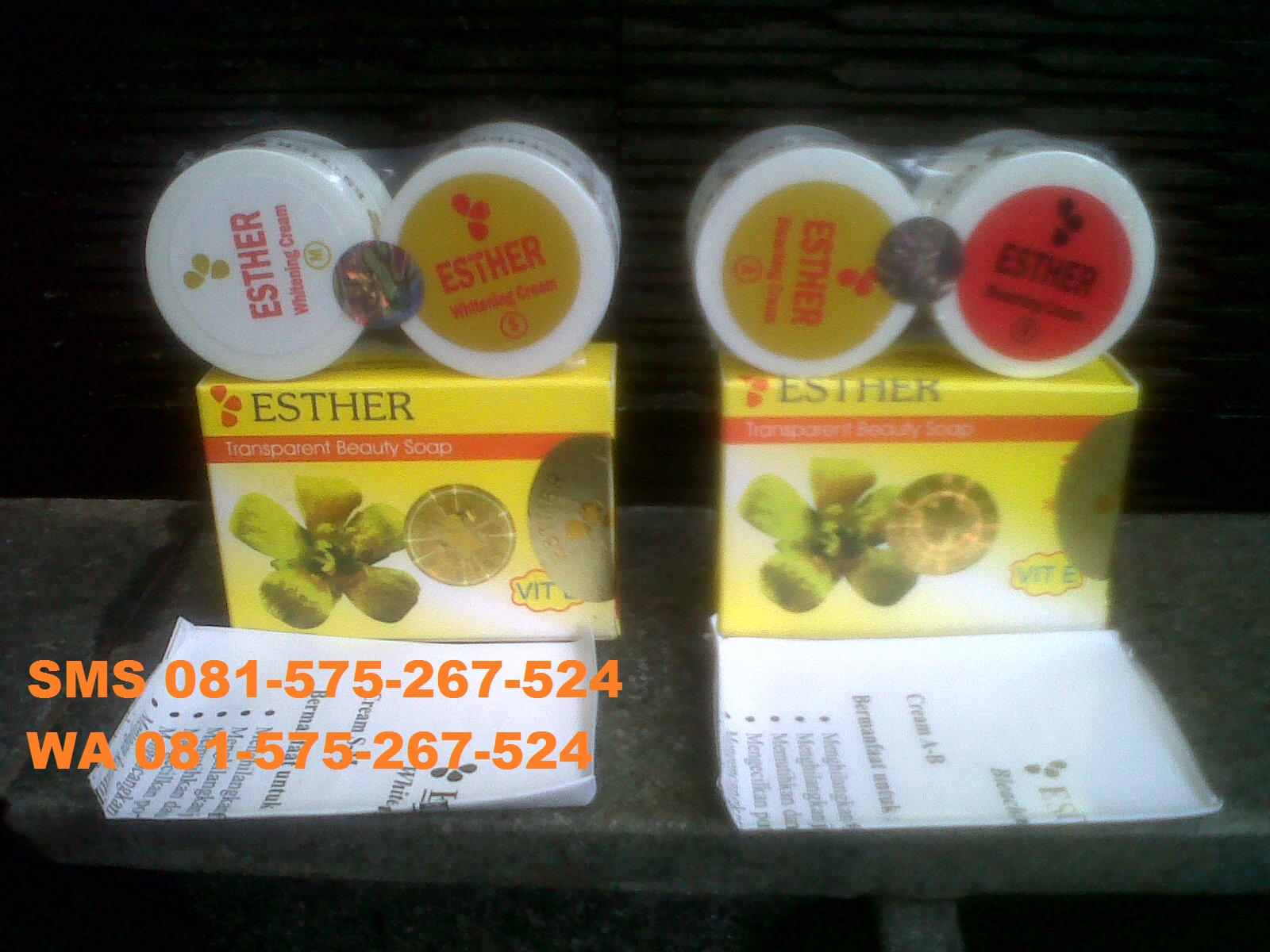 JUAL CREAM ESTHER ASLI SMS 081575267524 WHATSAP 081575267524