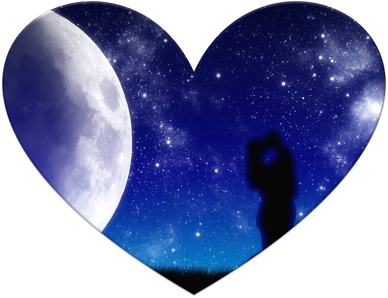 Corazones y lunas - Imagui