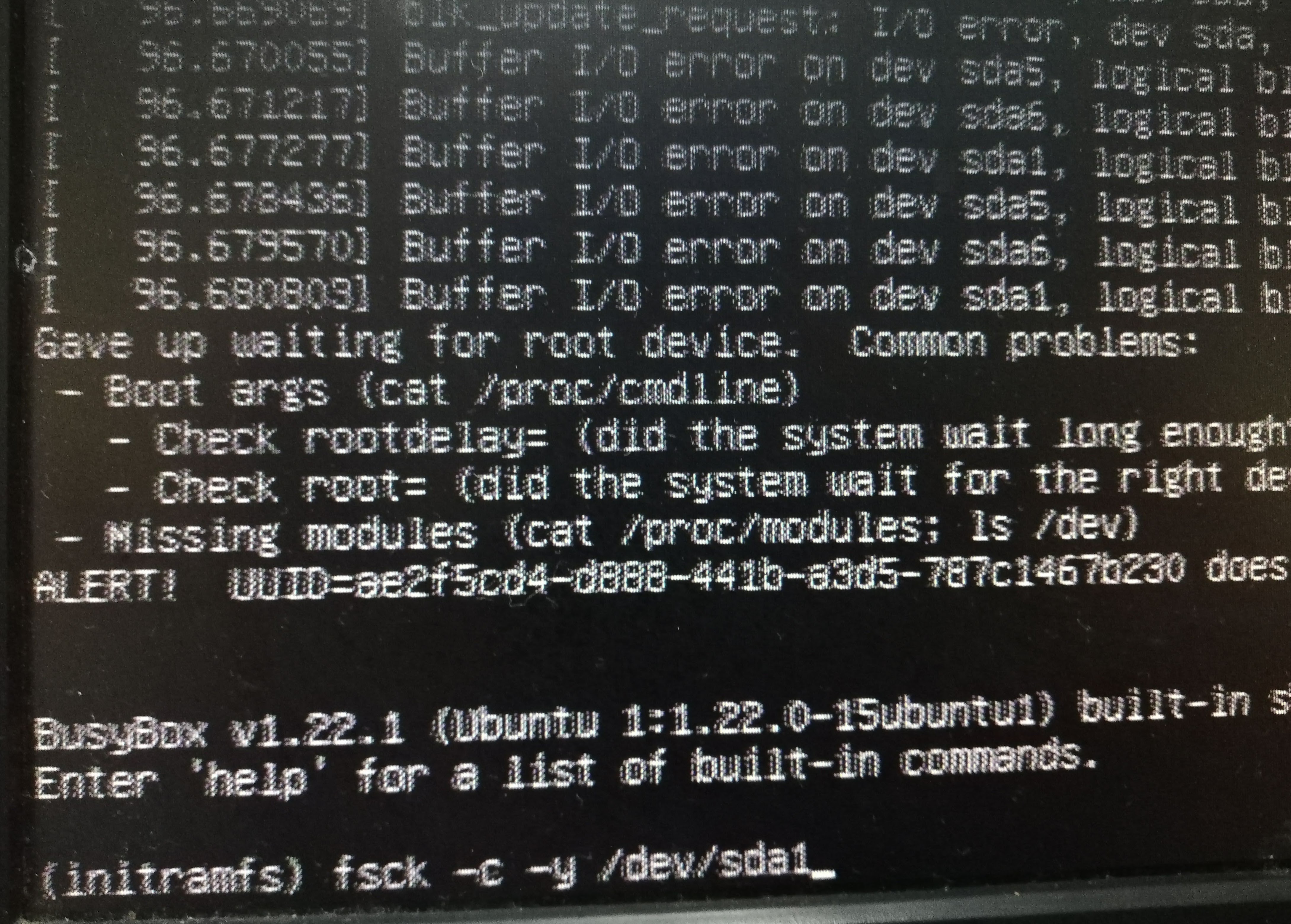 Error Linux: Initramfs | Tutorial Error Linux: Initramfs | Tutorial