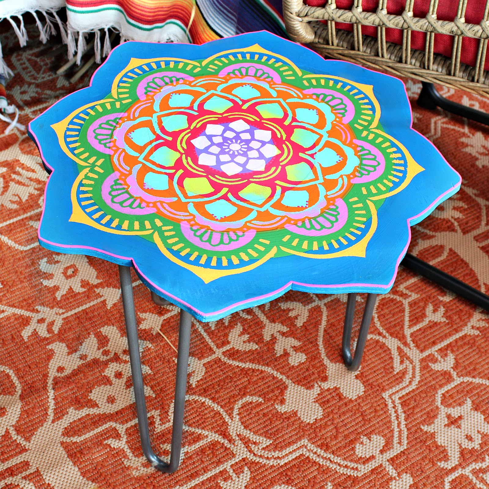 Mark Montano: Outdoor Mandala Side Table