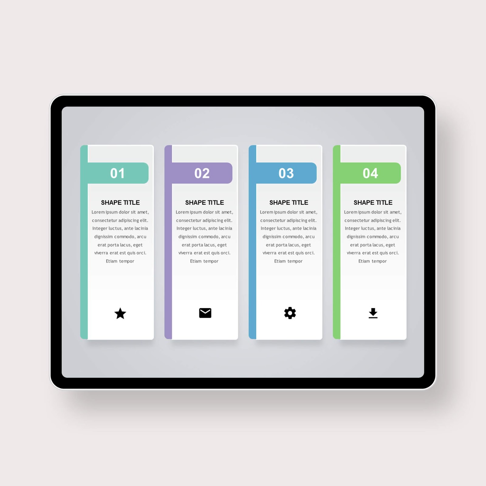 Color Bar Contents Box PowerPoint Templates - PowerPoint Free