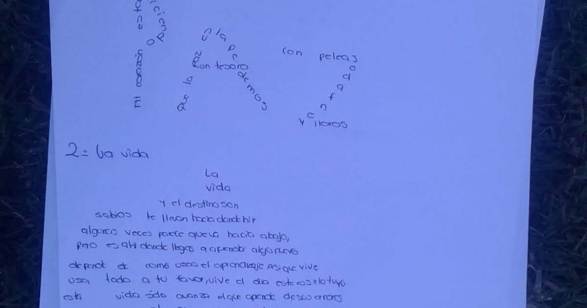 poemas en forma de caligrama