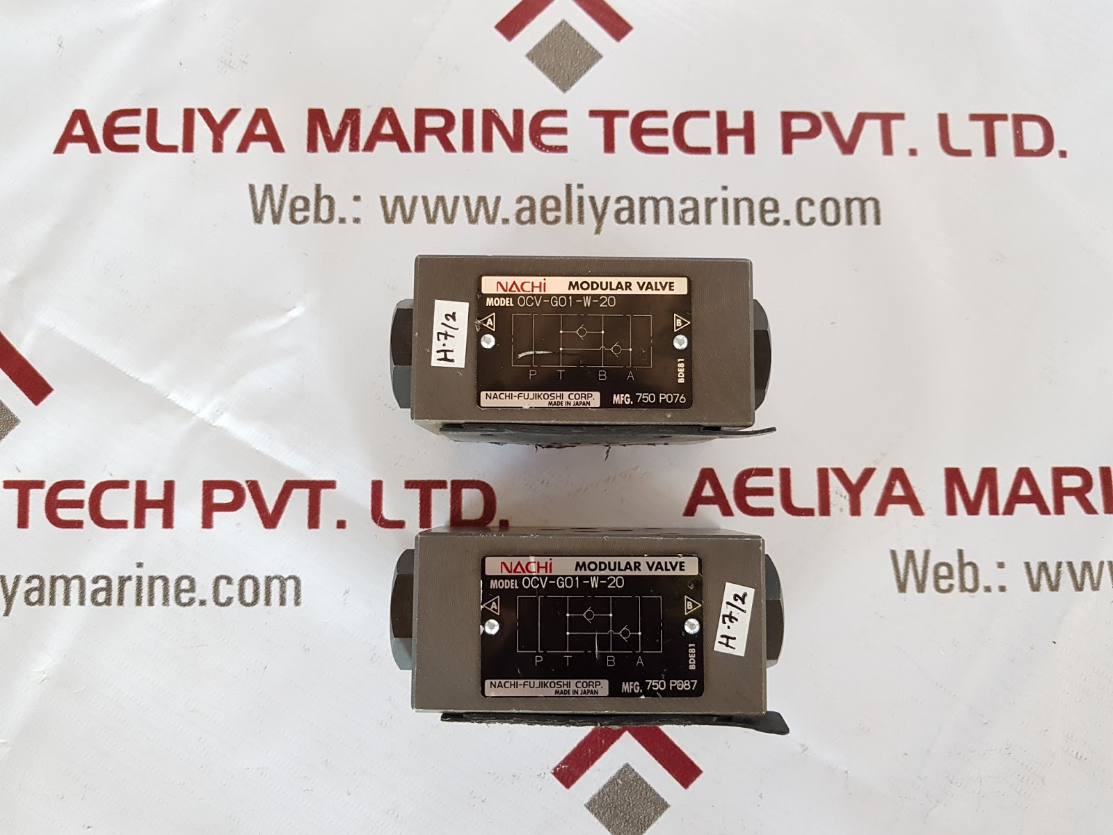 NACHI FUJIKOSHI OCV-GO1-W-20 MODULAR VALVE - Aeliya Marine