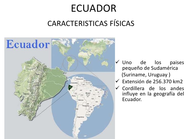 Características físicas del Ecuador y El Patrimonio cultural del Ecuador