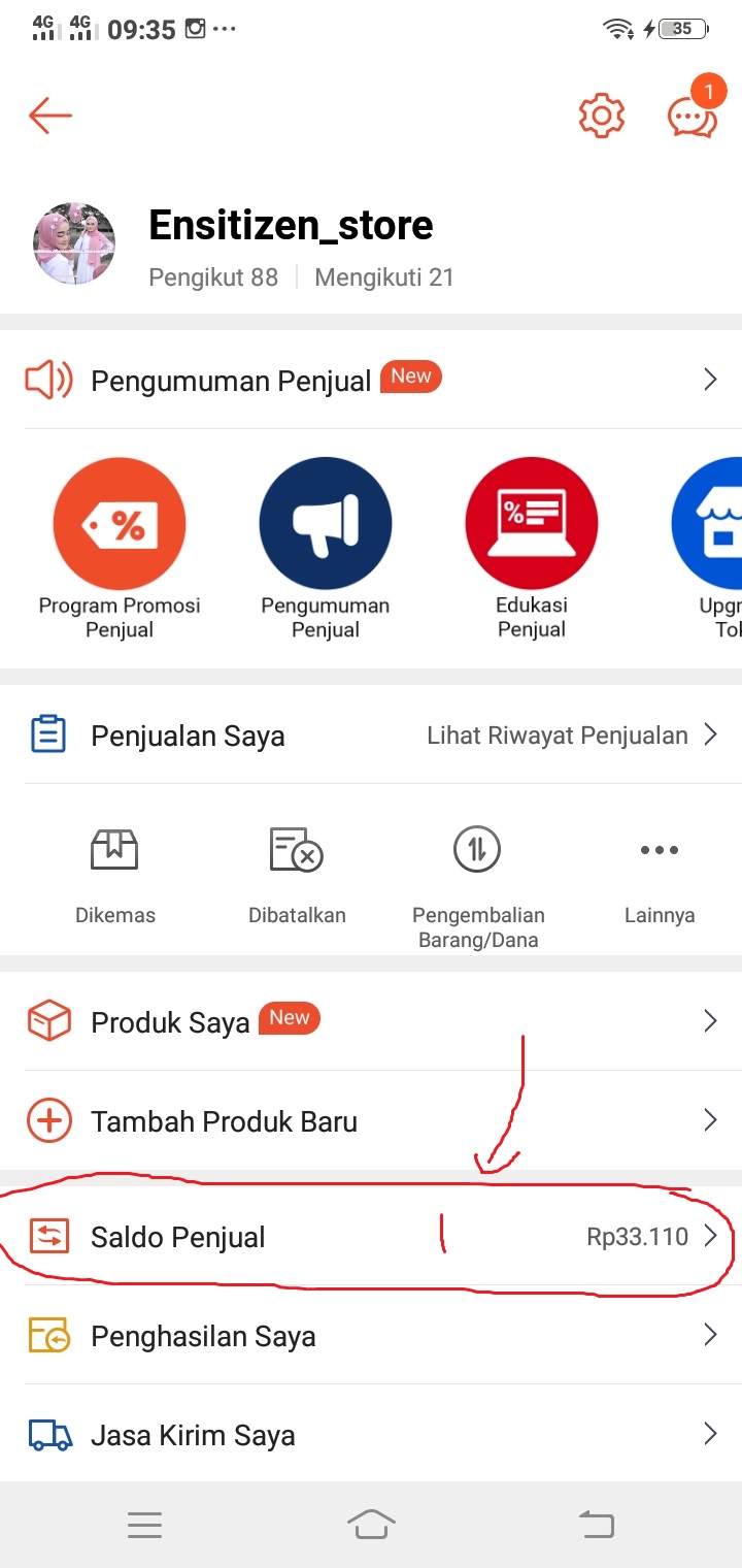 Cara Mencairkan Saldo Penjualan ke Rekening di Shopee - Tutorial di Shopee