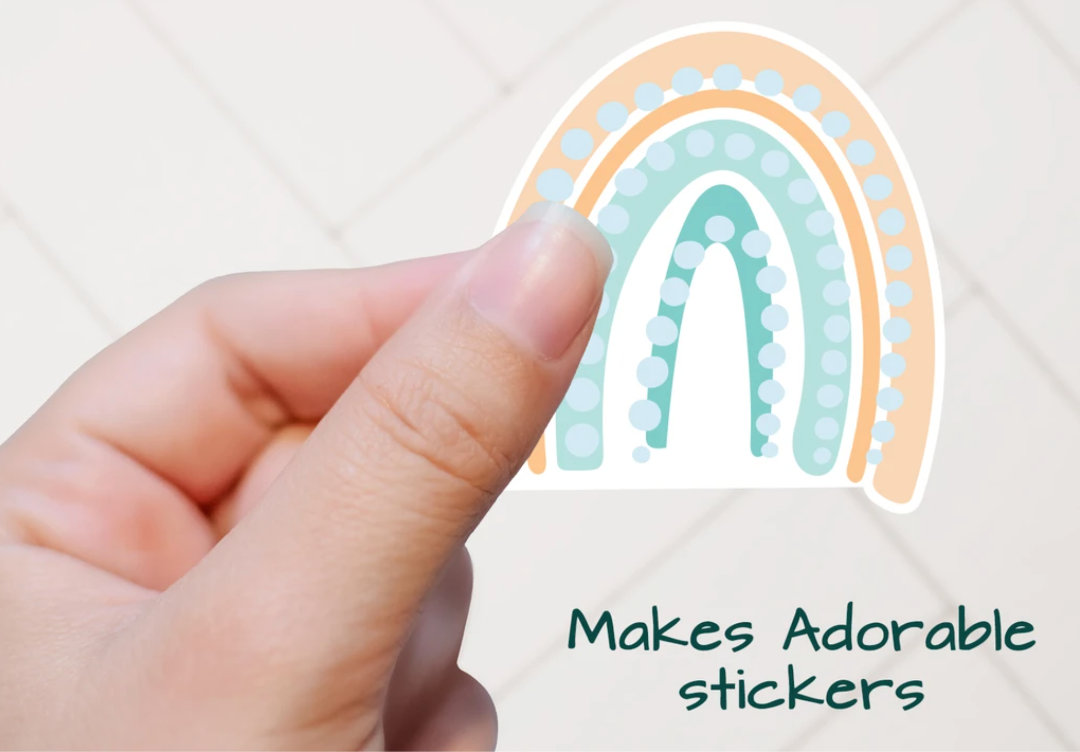 Drawing & Illustration Digital Stickers Boho PNG Digital boho rainbows ...