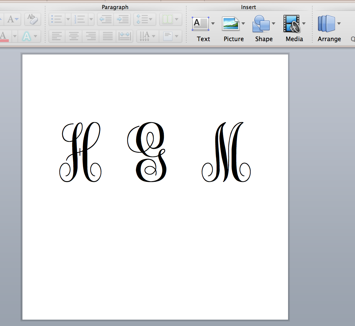 virginia hal: DIY: Make Your Own Monogram