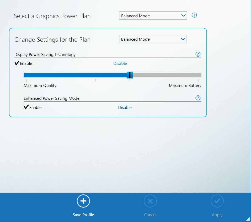 How to enable or disable Display Power Saving Technology in windows 10
