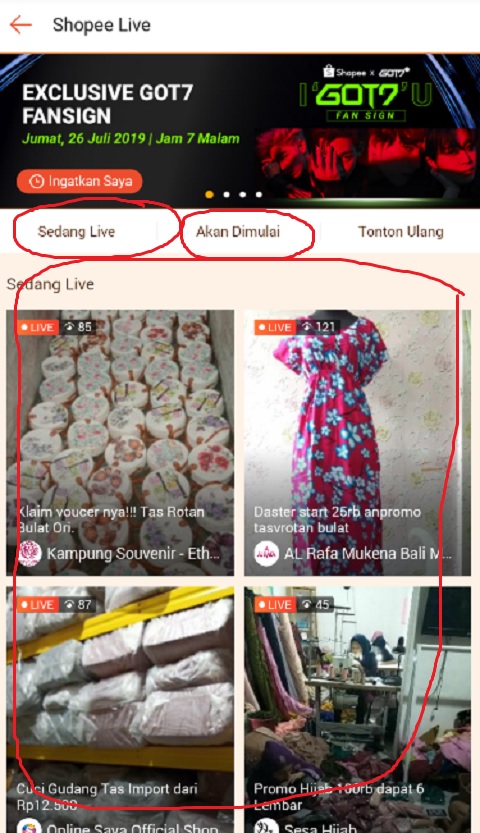 Tutorial di Shopee: Live Streaming