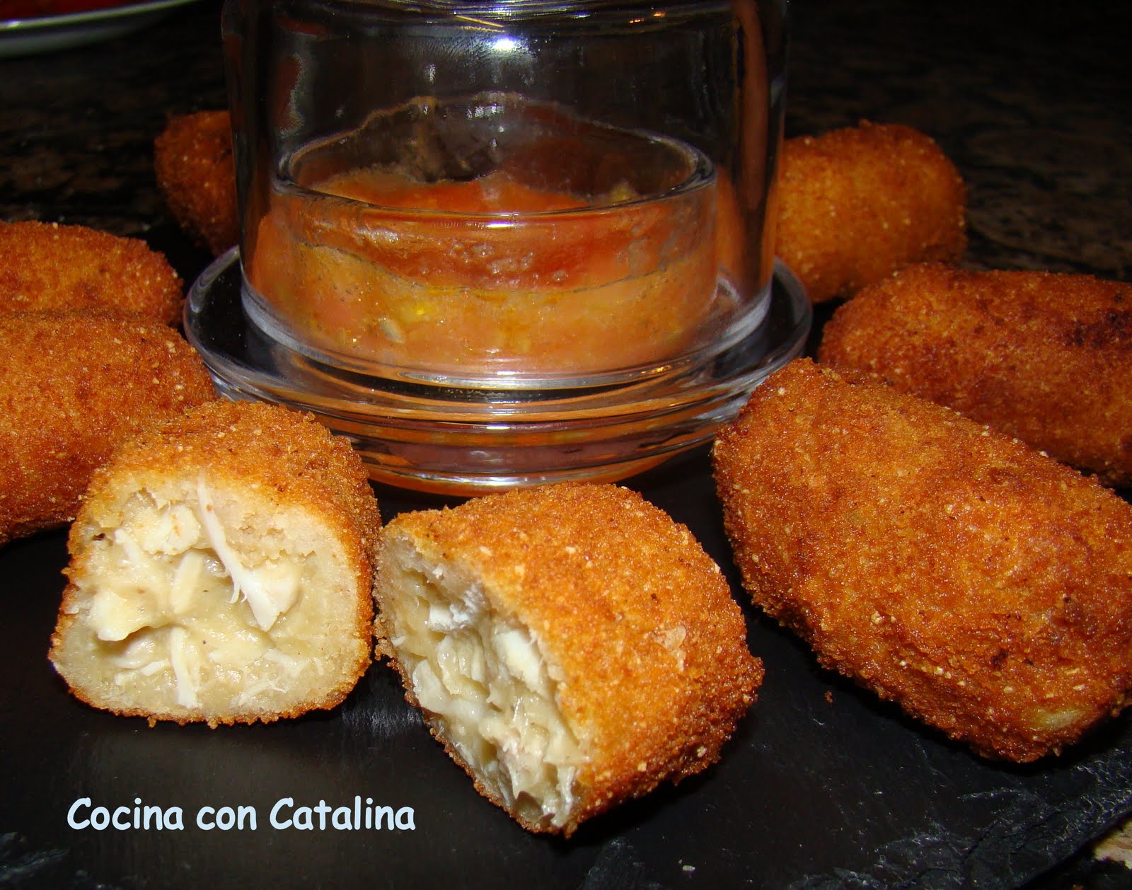 COCINA CON CATALINA: CRoquetas de Cocido / Spanish Croquettes