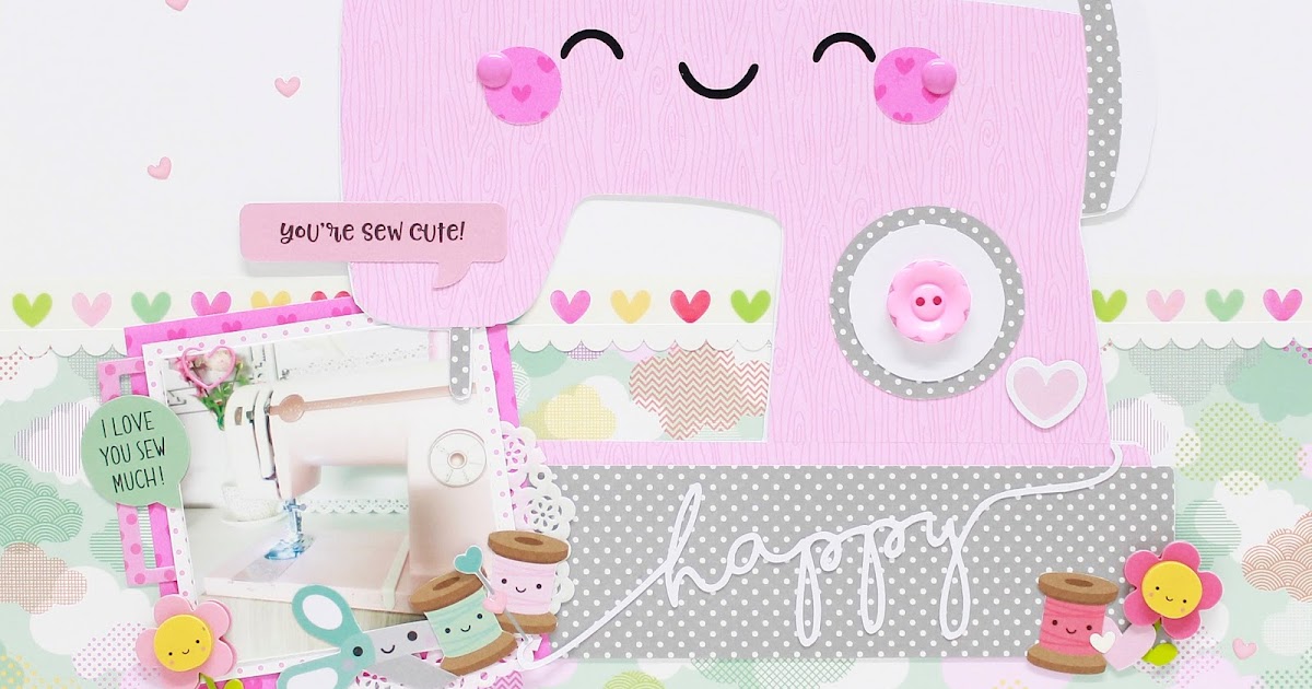 Doodlebug Design Inc Blog: Embellishming Focus | You're Sew Cute Layout ...